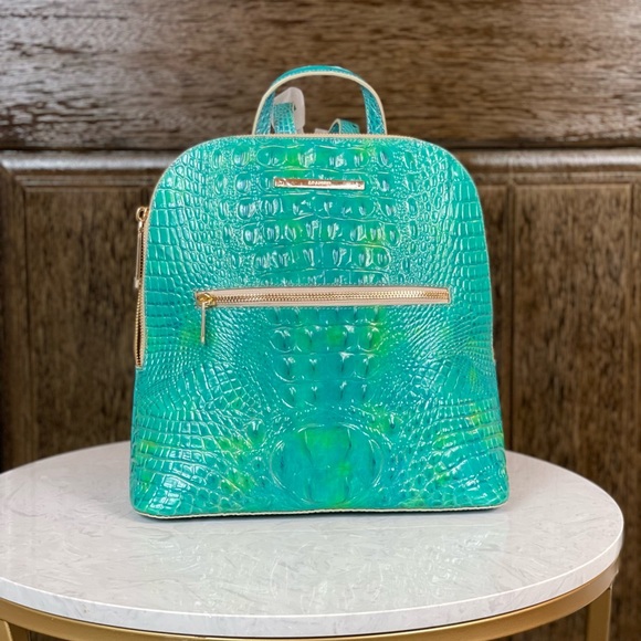 Brahmin | Bags | Brahmin Ocean Solid Melbourne Felicity Backpack Nwt ...